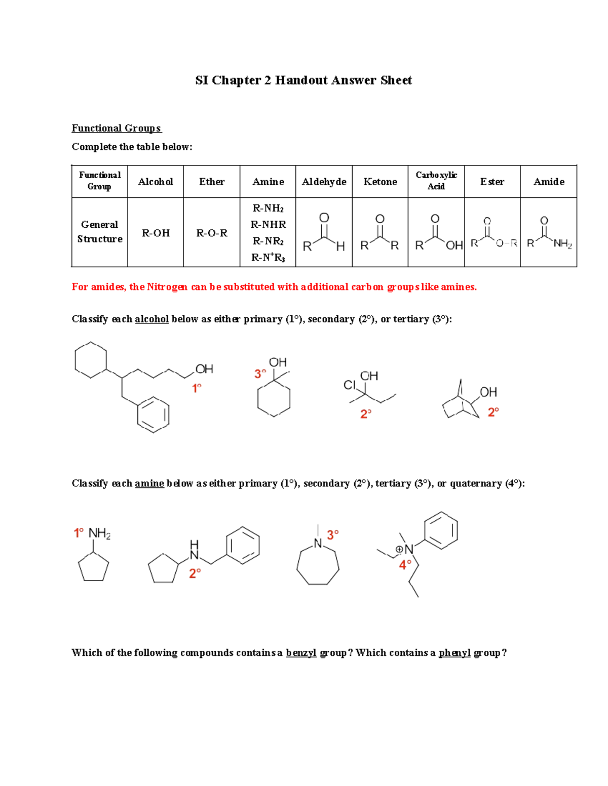 SI Chapter 2 Functional Groups & Intermolecular Forces Overview - Studocu