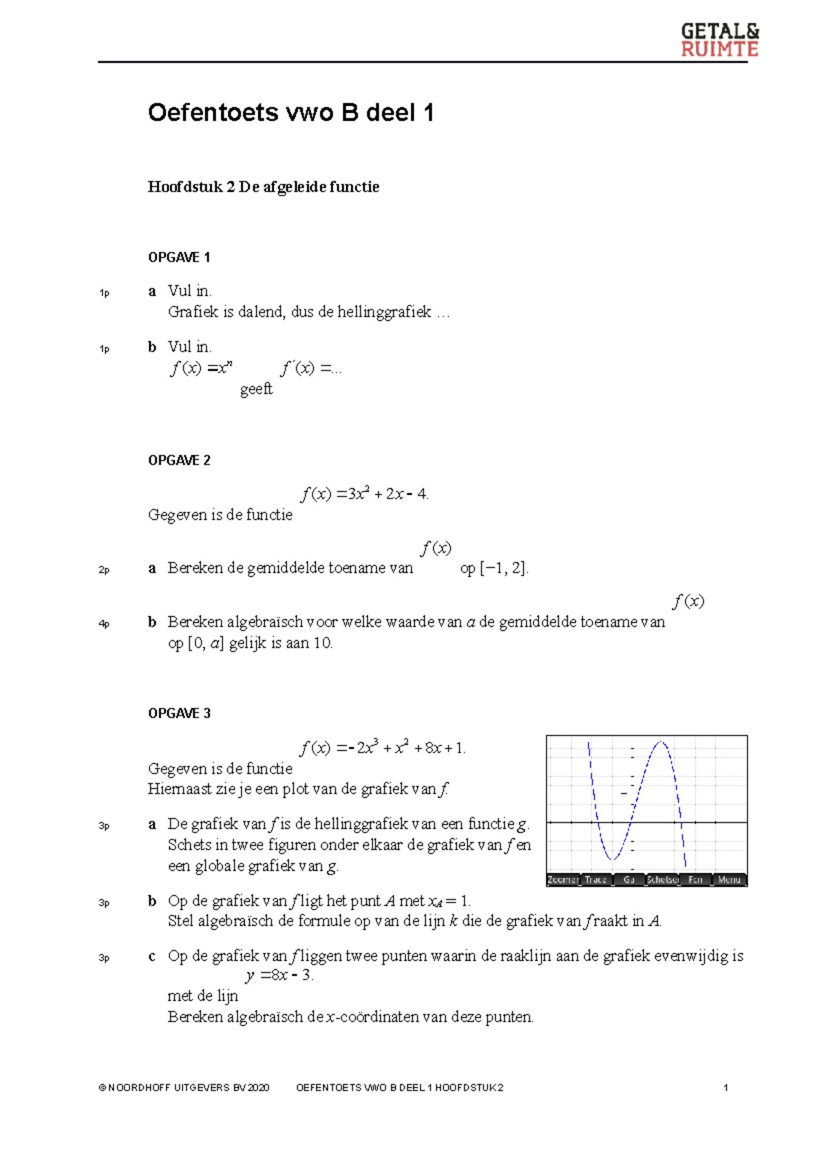 Zelftoets Oefentoets - Vierkantsvergelijkingen VWO - Studeersnel