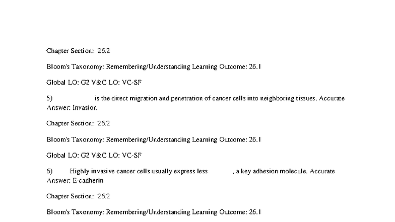 Becker's World of the Cell 10th Ed. Test Bank: Chapter 26 Insights ...