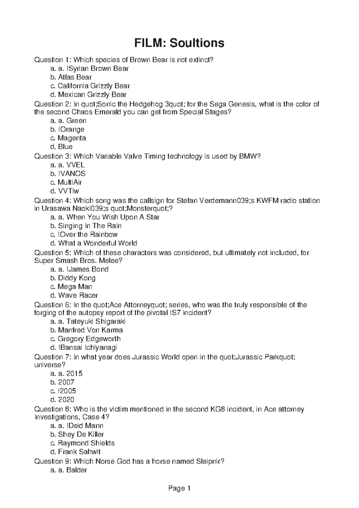 FILM299 Test Prep 6: Key Questions and Answers for Exam Review - Studocu