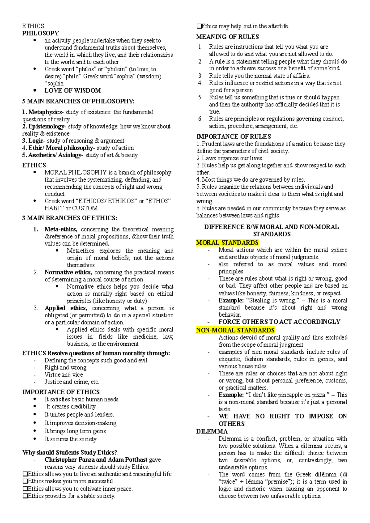 ETHICS PHIL 101: Understanding Moral Philosophy and Its Importance ...