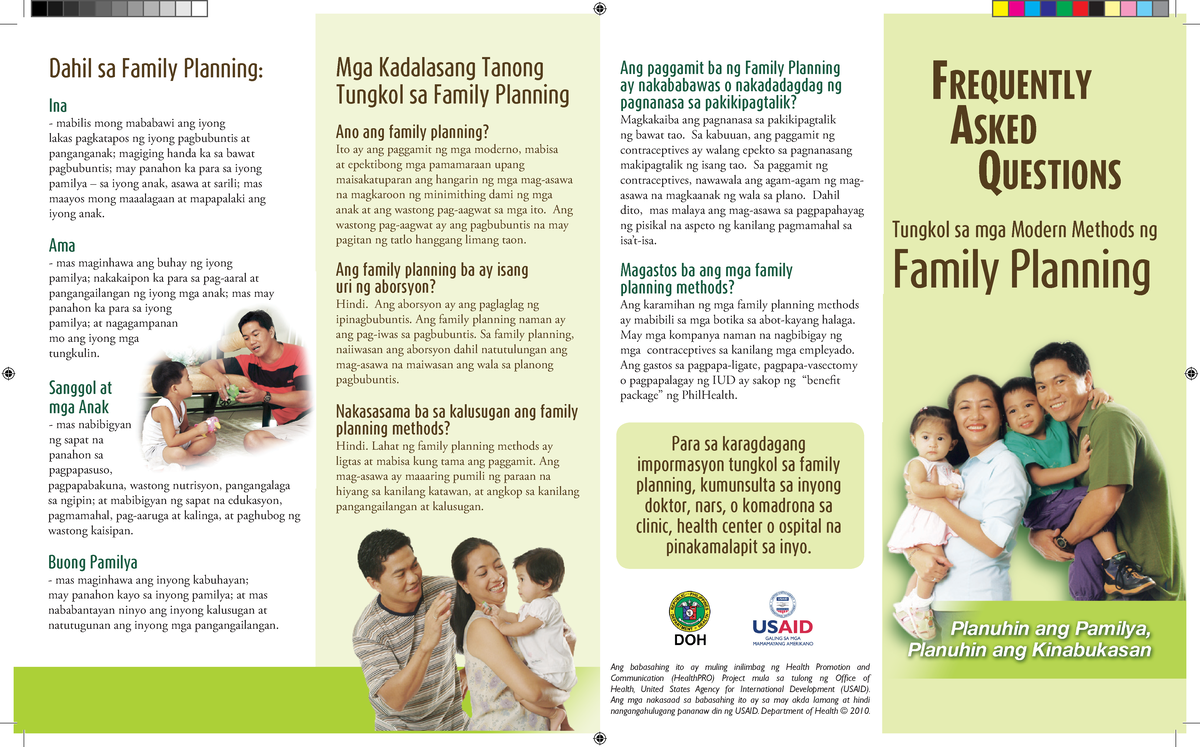 169549078 Family Planning: Modern Methods and FAQs - Studocu