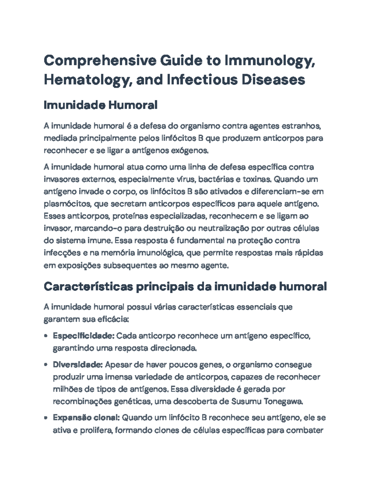 Comprehensive Guide to Immunology, Hematology, and Infectious Diseases ...