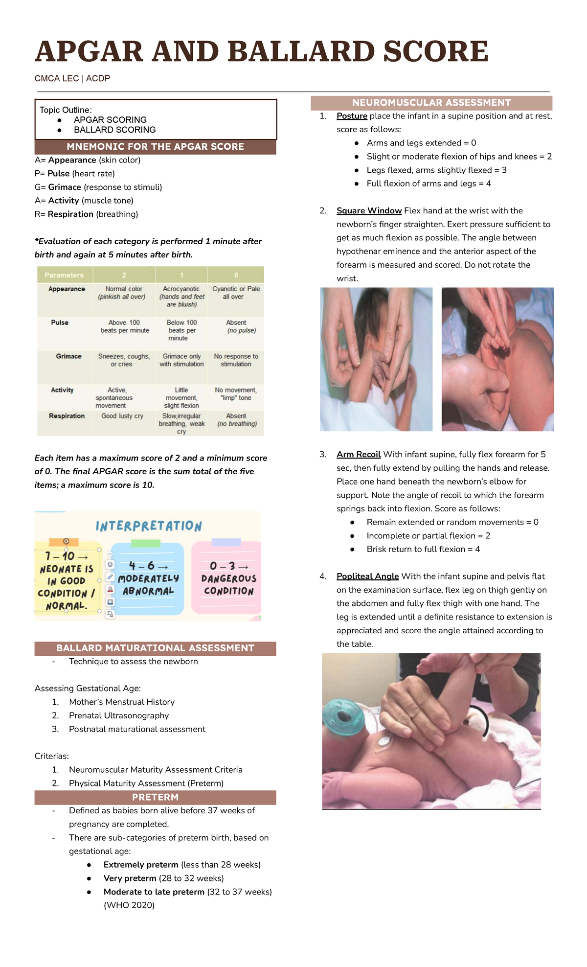 Apgar%20AND%20 Ballard%20 Score%20reviewer - APGAR AND BALLARD SCORE ...