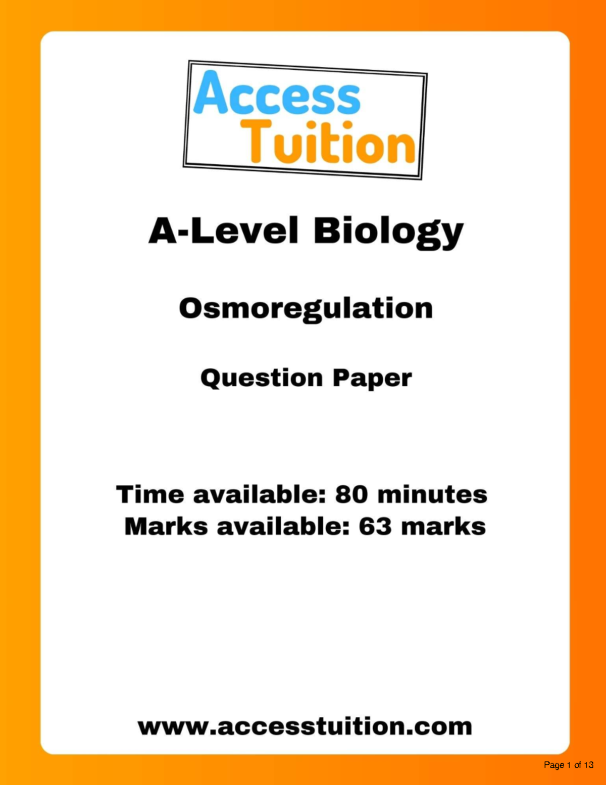 Biology 101: Kidney Function and Urine Formation - Study Notes - Studocu