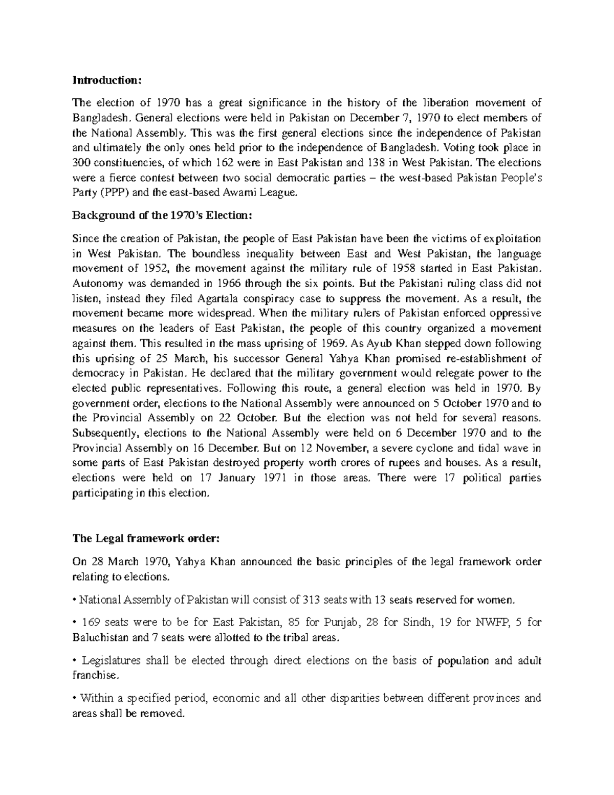 The Election of 1970: Key Insights for BA Students - Studocu