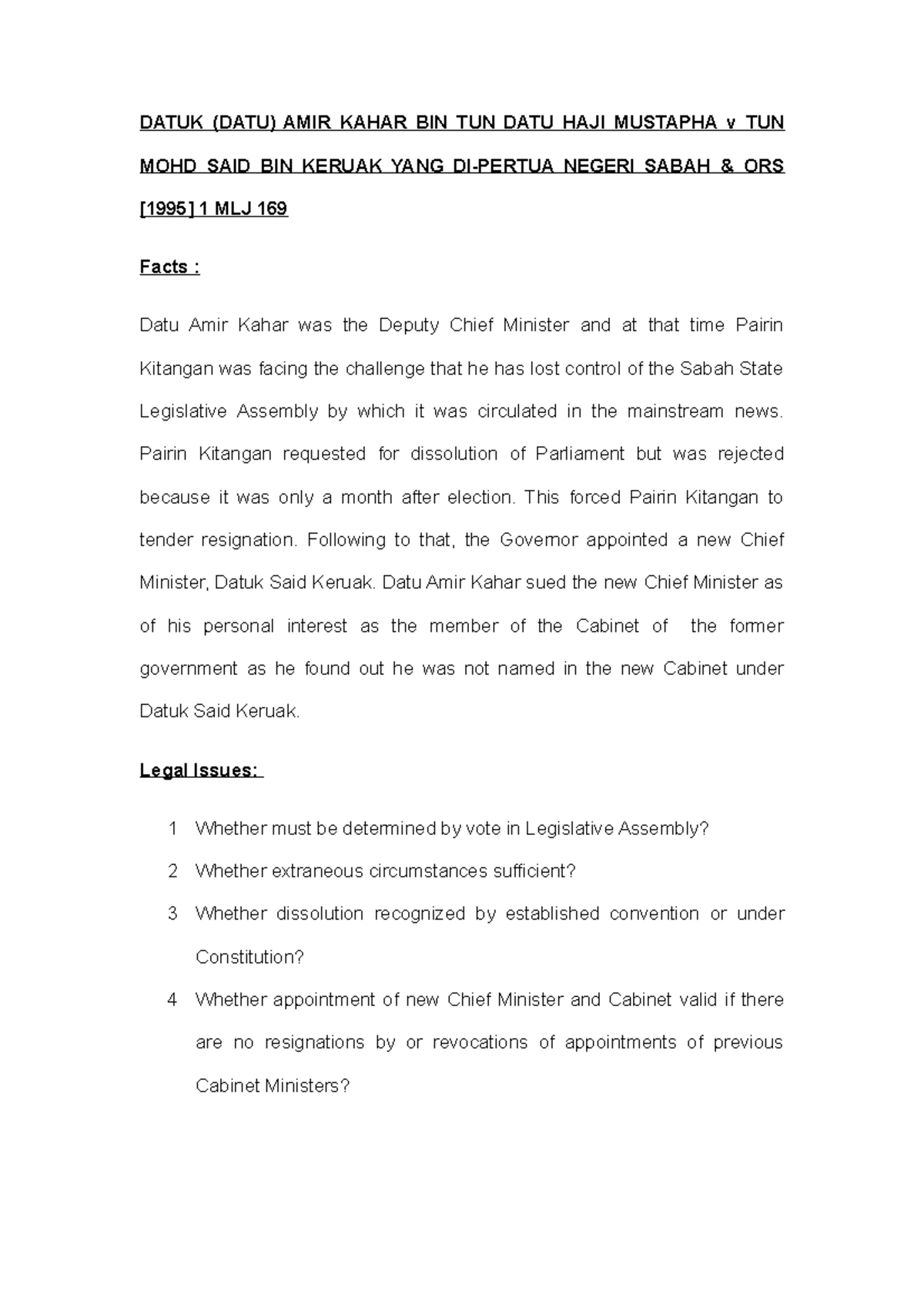 Datuk (DATU) AMIR Kahar BIN TUN DATU HAJI Mustapha - DATUK (DATU) AMIR ...