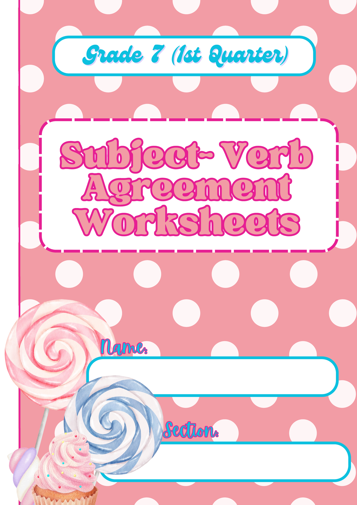 Grade 7 Subject-Verb Agreement Worksheets (1st Quarter) - Studocu
