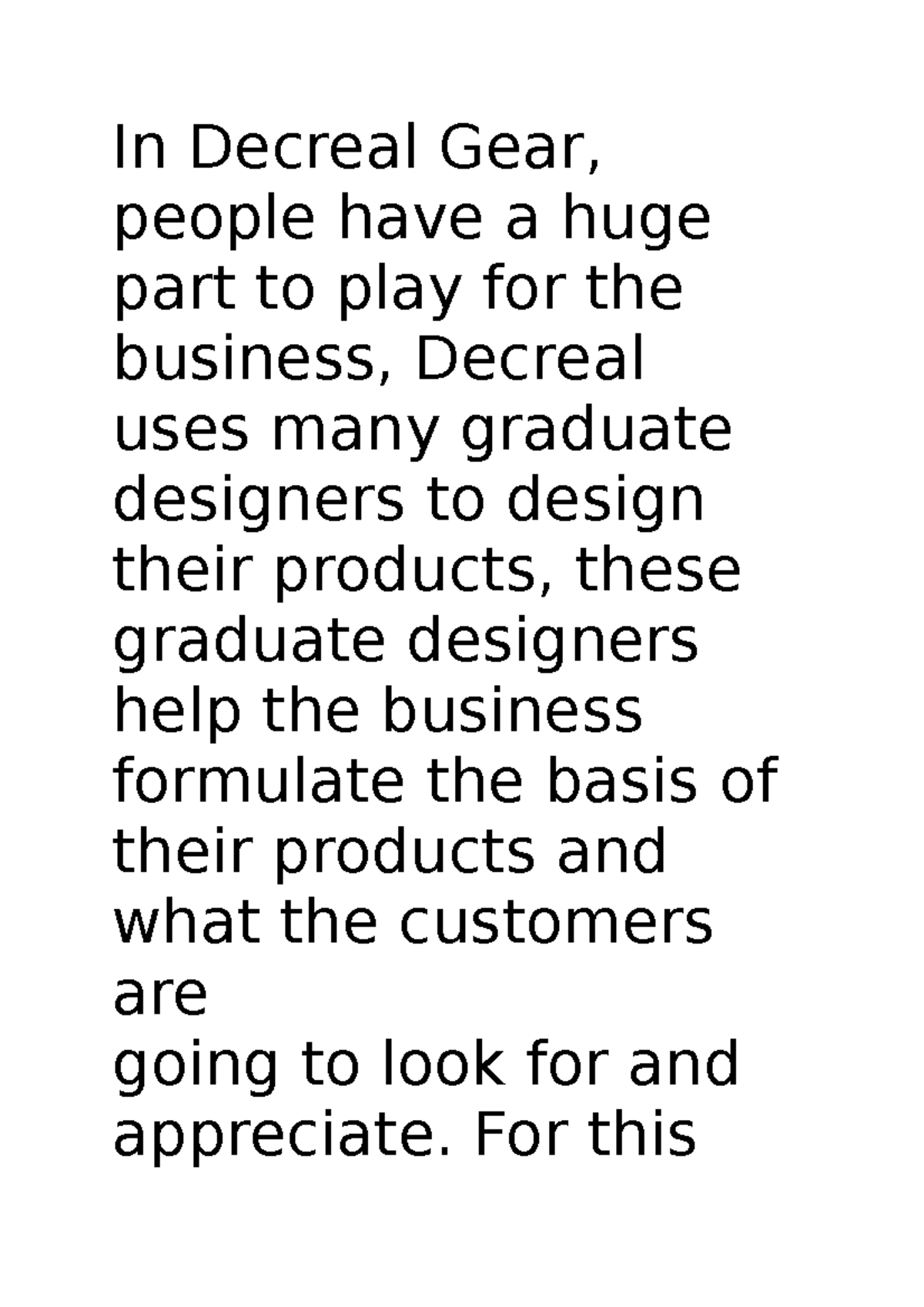 Decreal Gear Marketing Strategy and Social Media Analysis Report - Studocu