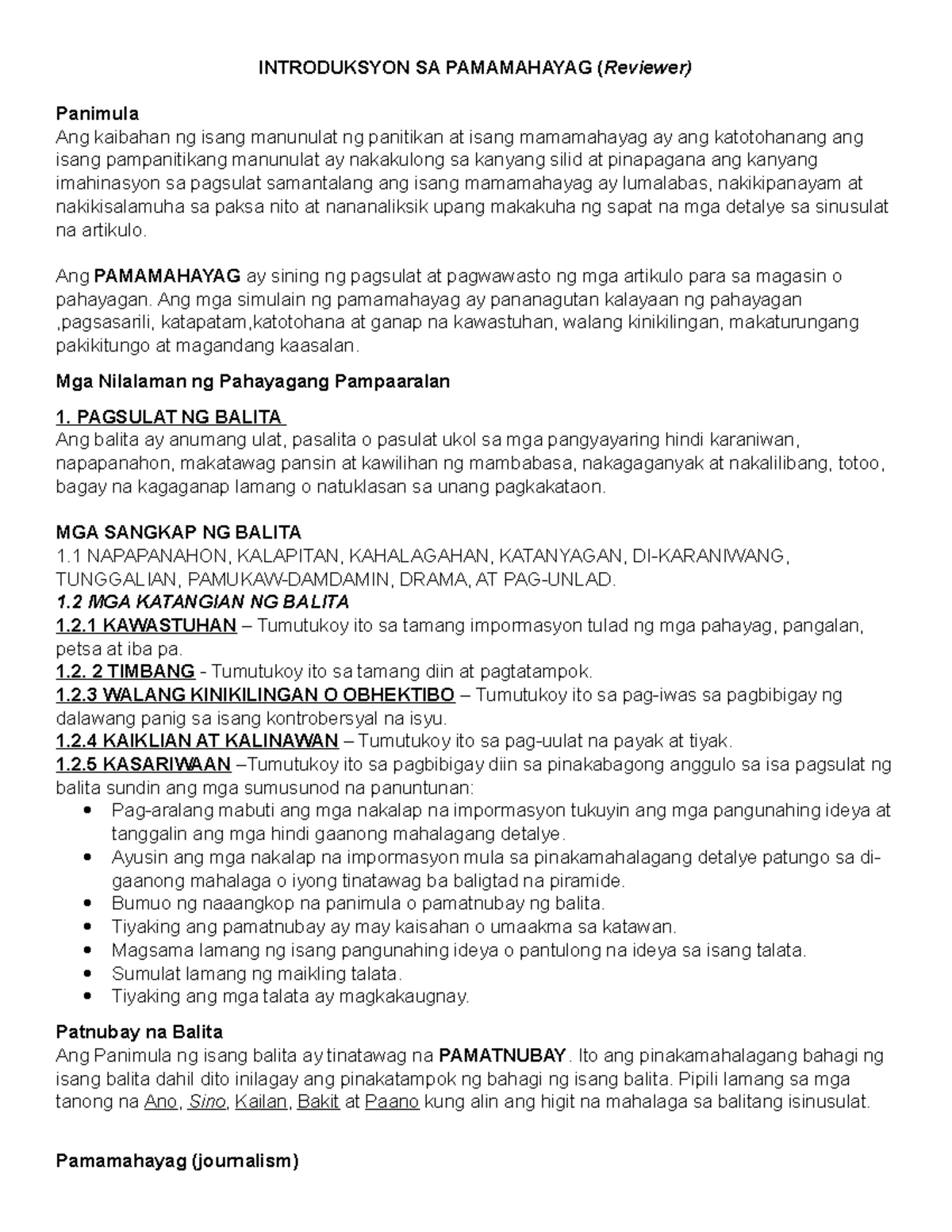 Pamantayan sa Paggawa ng Performance Task Blg. 6: Islogaling - Studocu