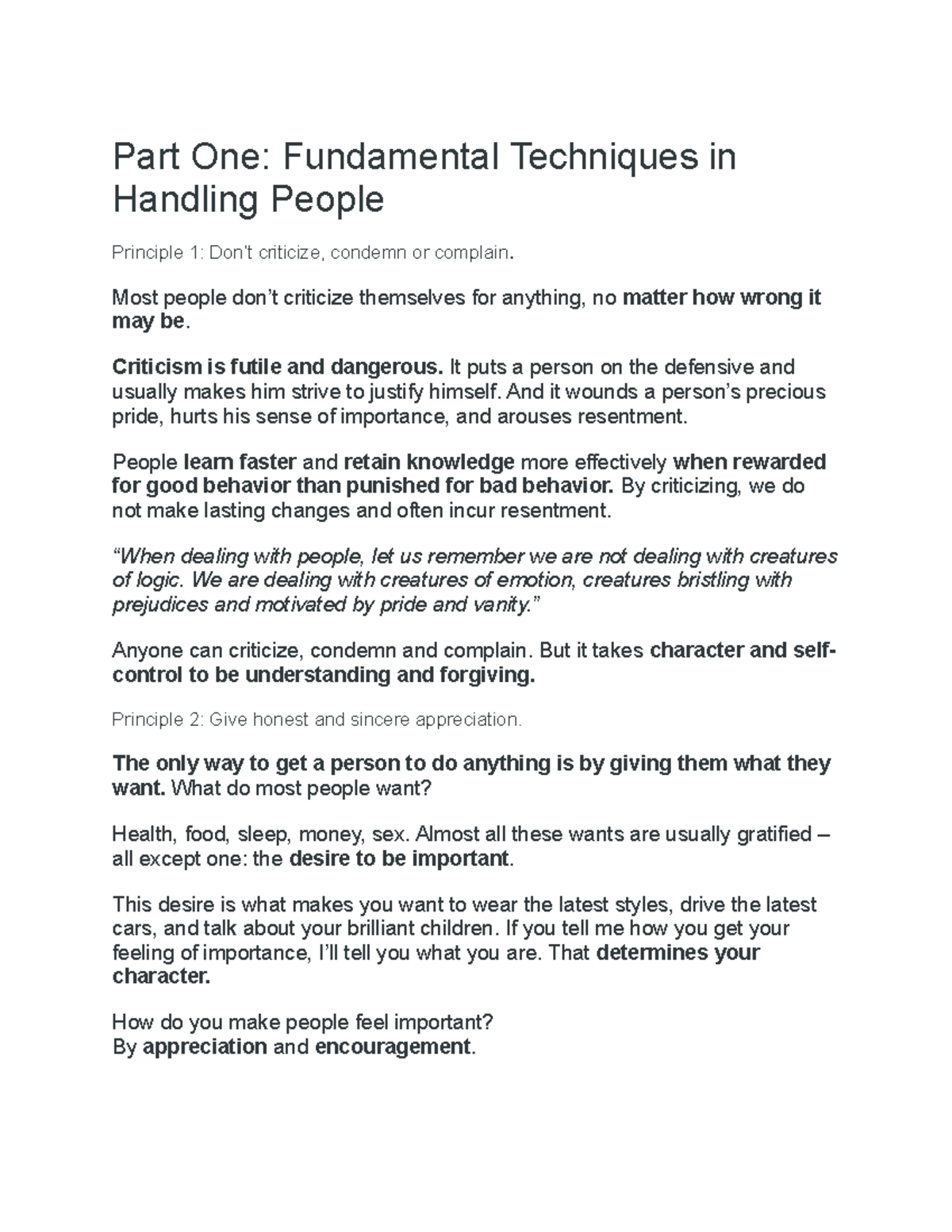 Talk HS - roror - Part One: Fundamental Techniques in Handling People ...