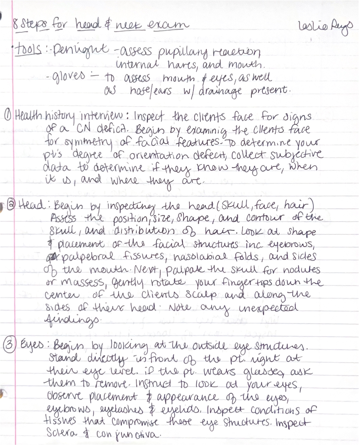 ATI Head and Neck Exam: Comprehensive 8-Step Assessment Guide - Studocu