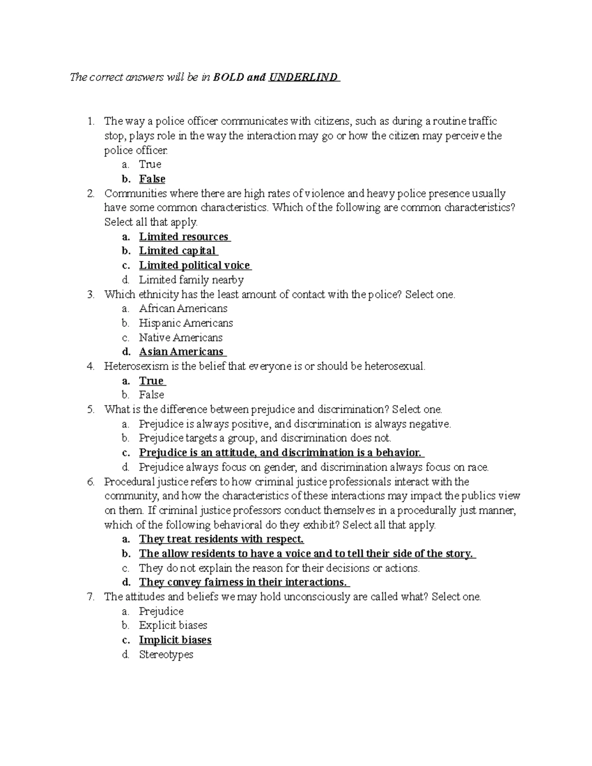 4-4 Module Four Quiz Michelle Garcia - `the correct answers will be in ...