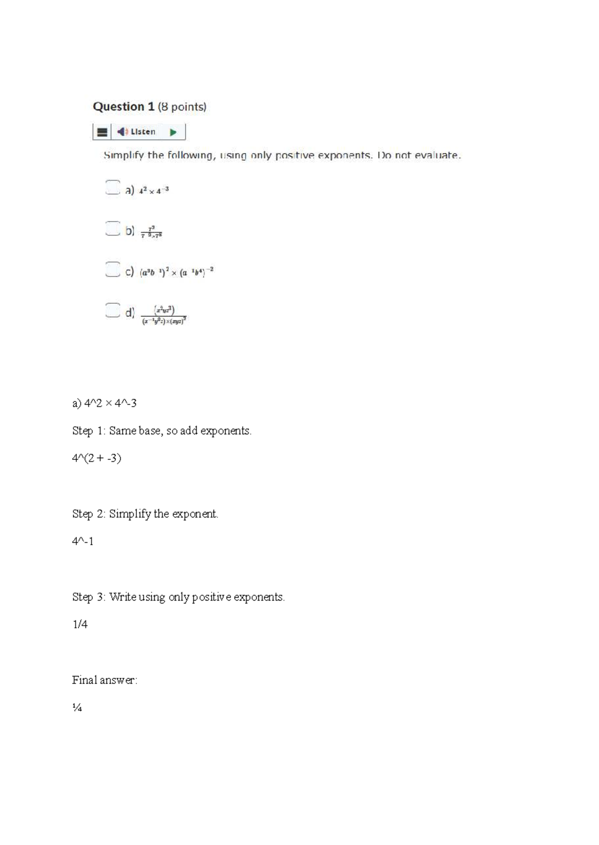 MHF4U Exponential & Logarithmic Functions Unit Assignment Notes - Studocu