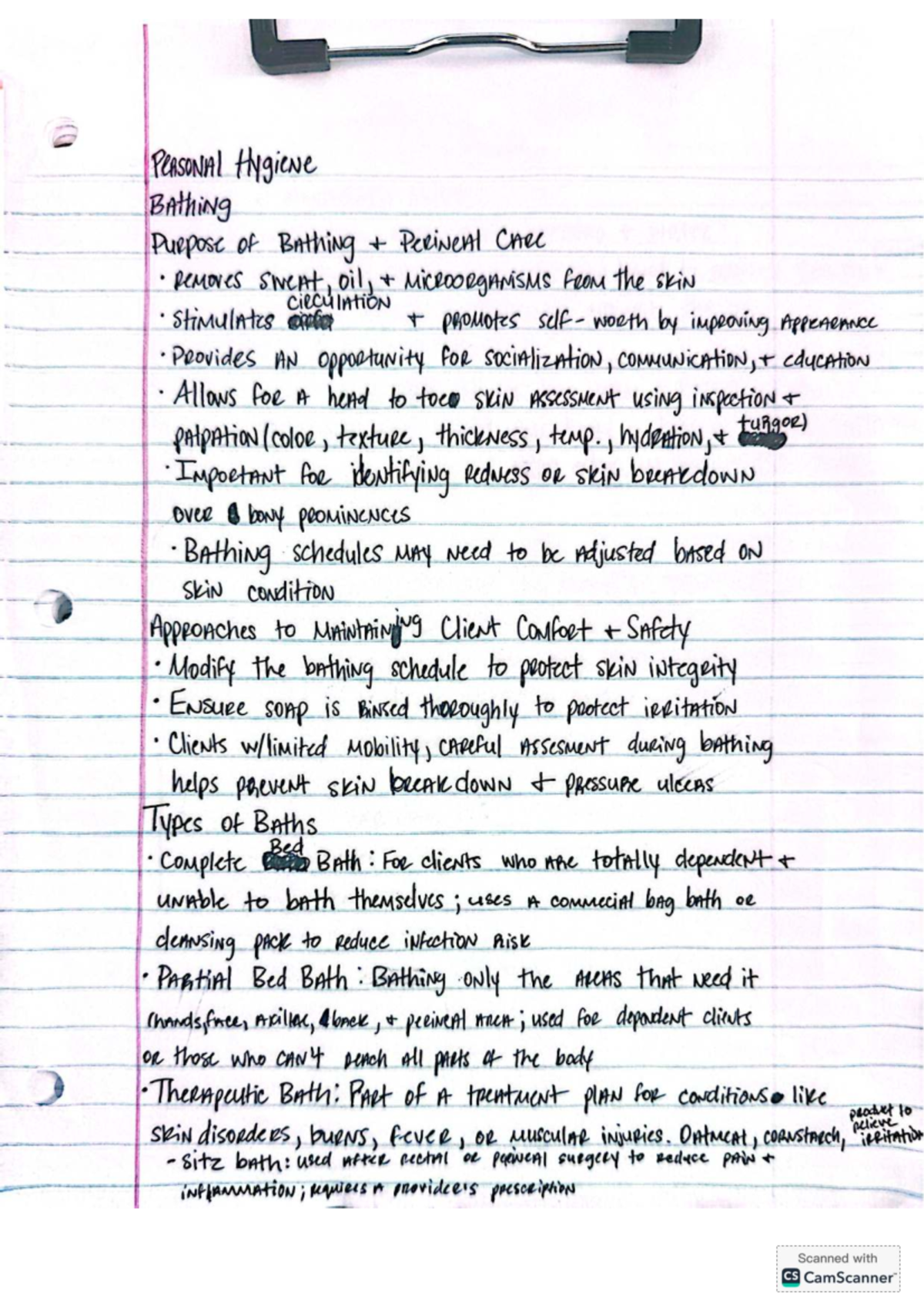 Personal Hygiene Techniques: Bathing & Scalp Care (ADN Module 3.0) - Studocu