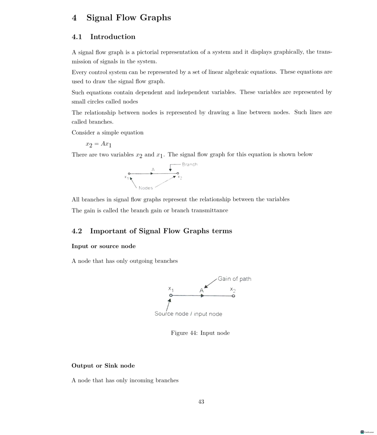 Signal Flow Graphs: Key Concepts and Algebra Rules - Studocu