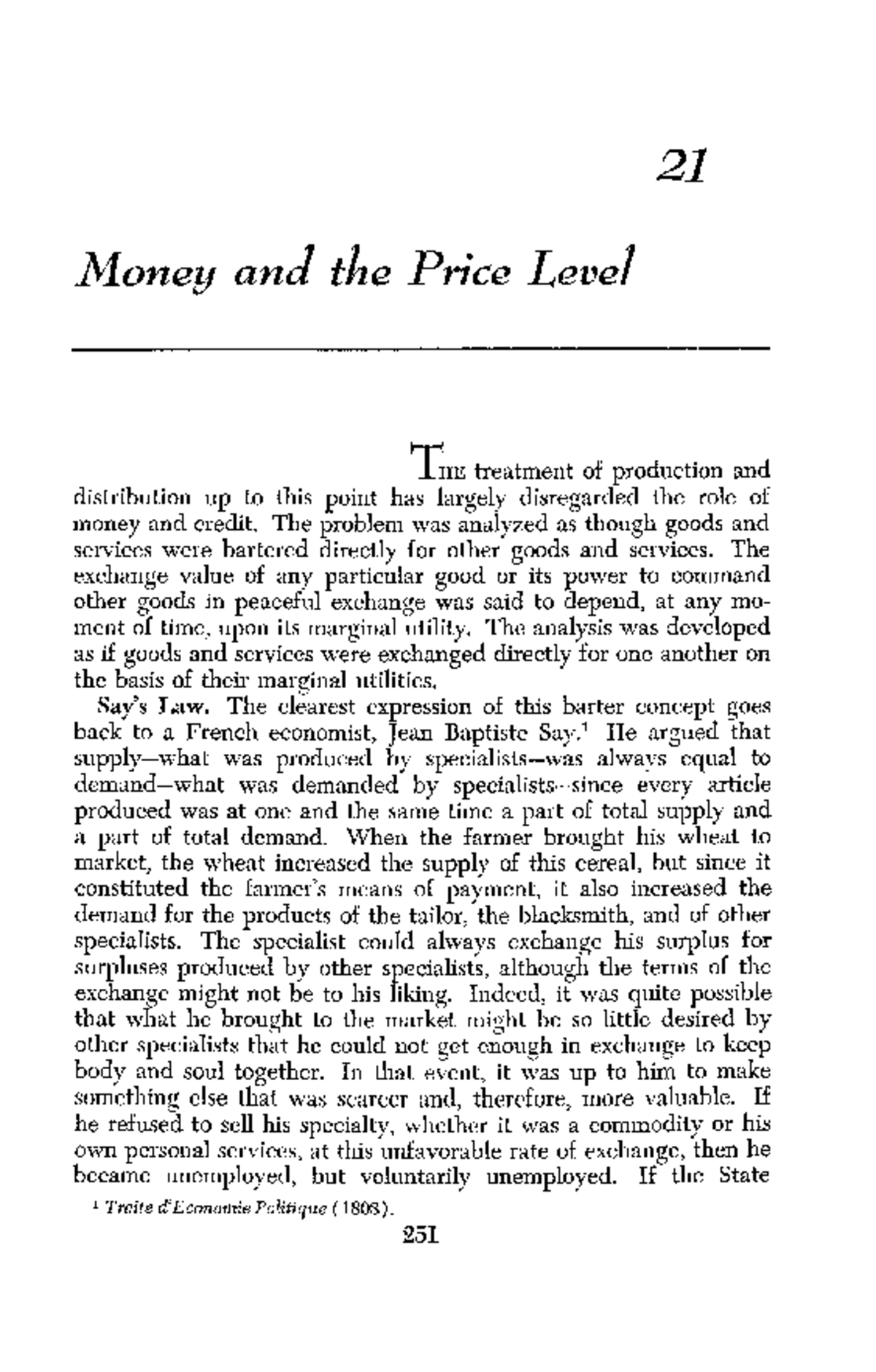 21 Introduction to Economics – Part 134: Money and Price Level Analysis ...
