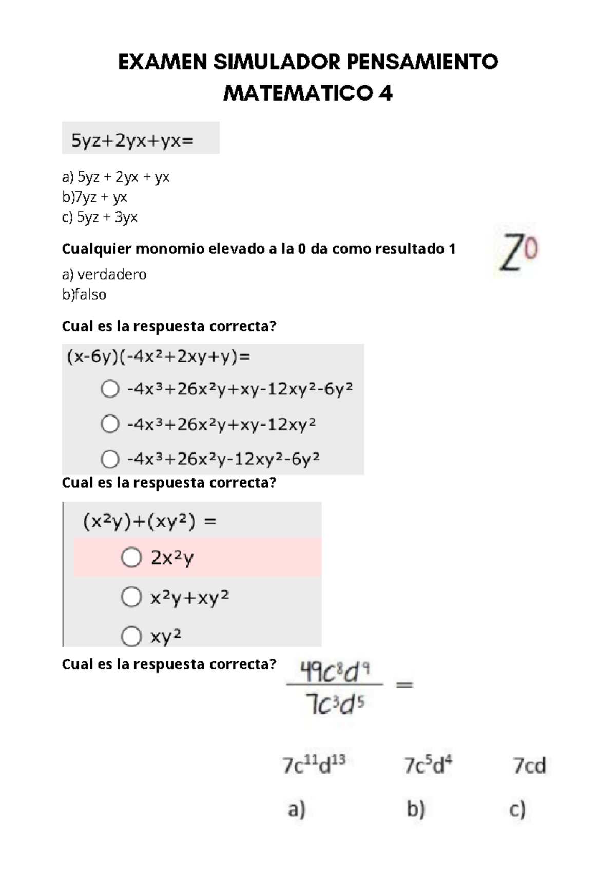 Examen simulador PM4 - Estudios Matemáticos NM - EXAMEN SIMULADOR ...