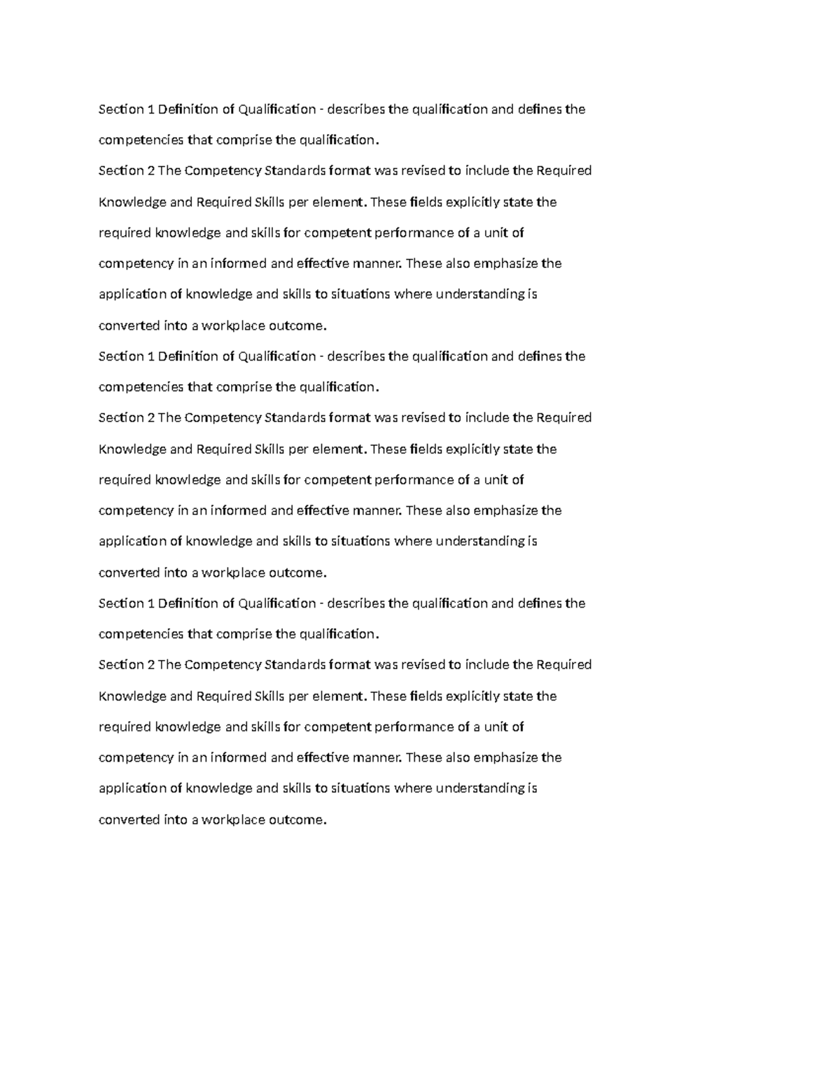 Qualification 123 - report - Section 1 Definition of Qualification ...