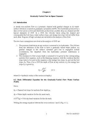 Tutorial Solution Chapter 7 Week 6 - Tutorial 5 solution for Well Hydraulics (2) Tutorial 7. The ...