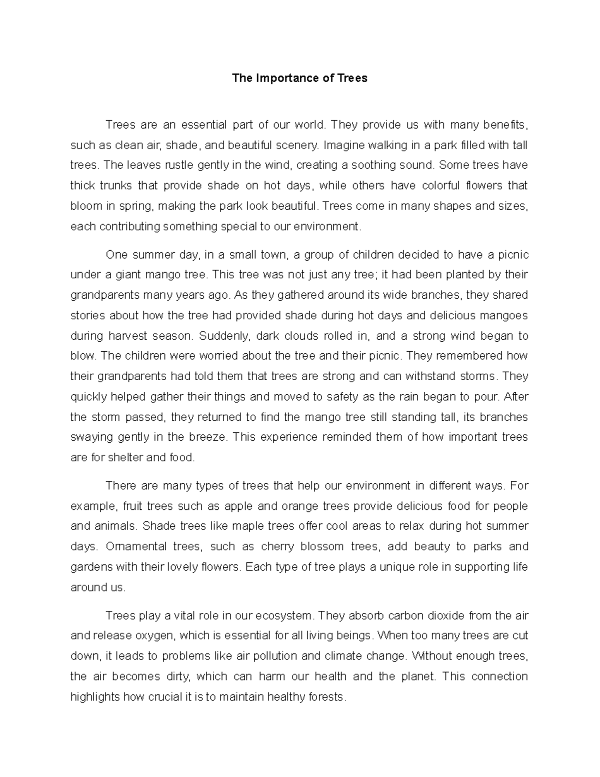 Essay example about different writing patterns - The Importance of ...