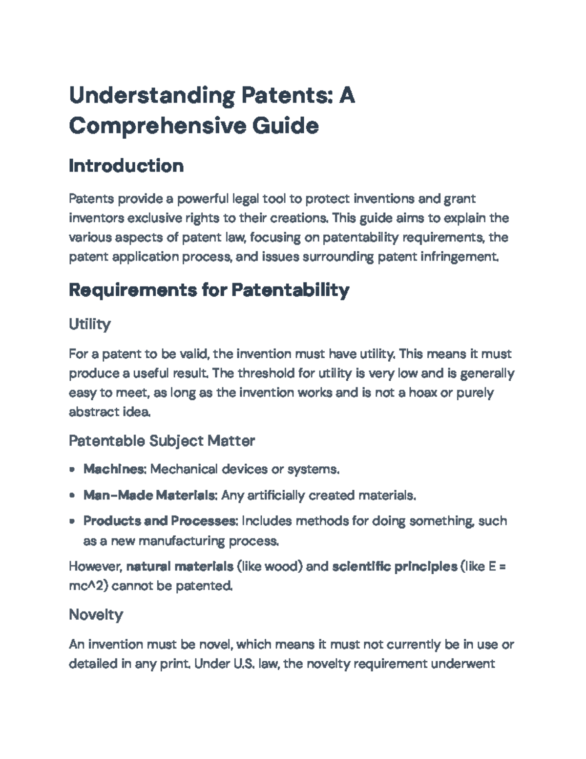 Understanding Patents: A Comprehensive Guide to Patent Law Fundamentals ...
