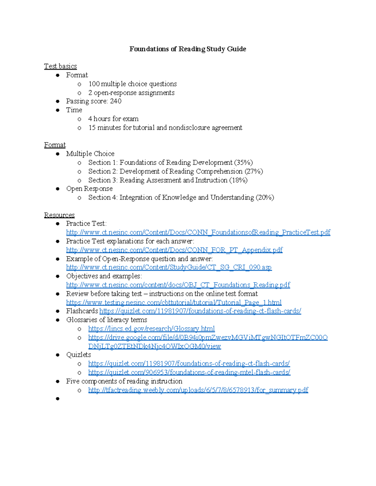 Foundations of Reading - Assessment & Instruction Study Guide - Studocu