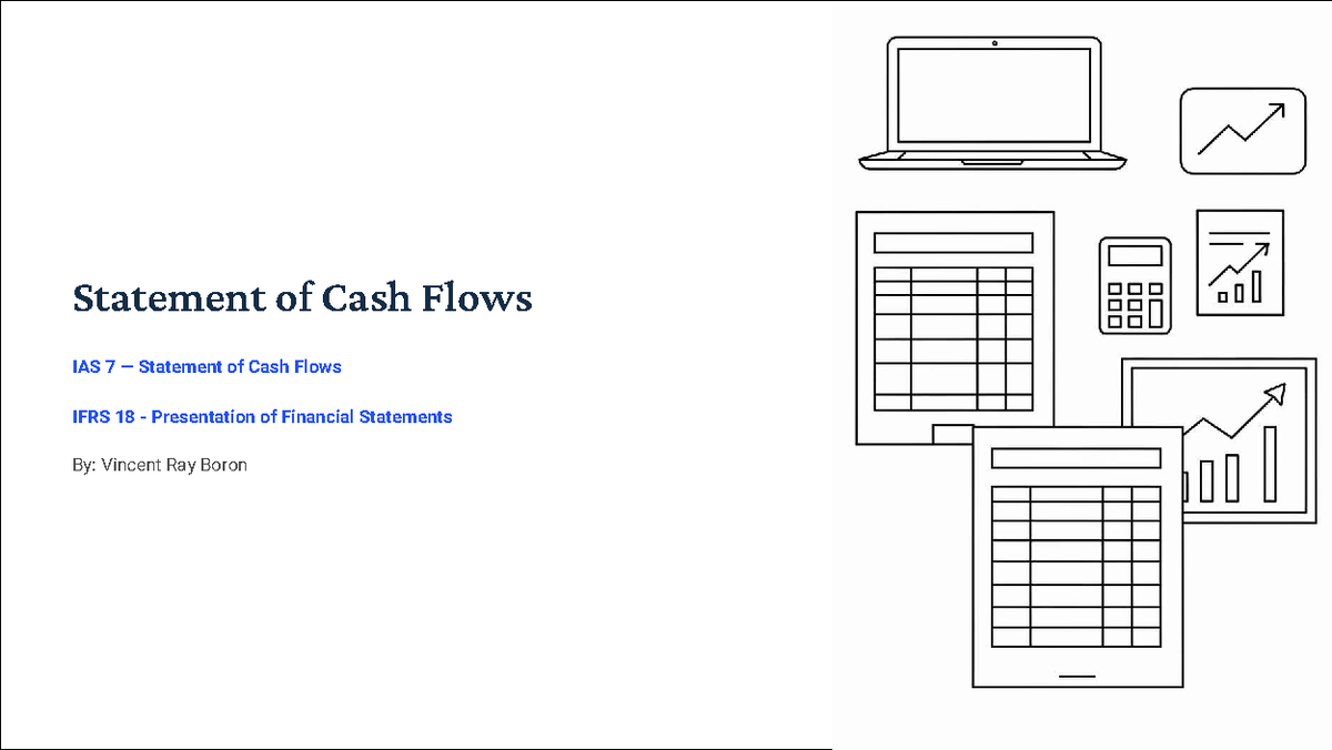 Statement of Cash Flows: IAS 7 & IFRS 18 Overview and Methods - Studocu