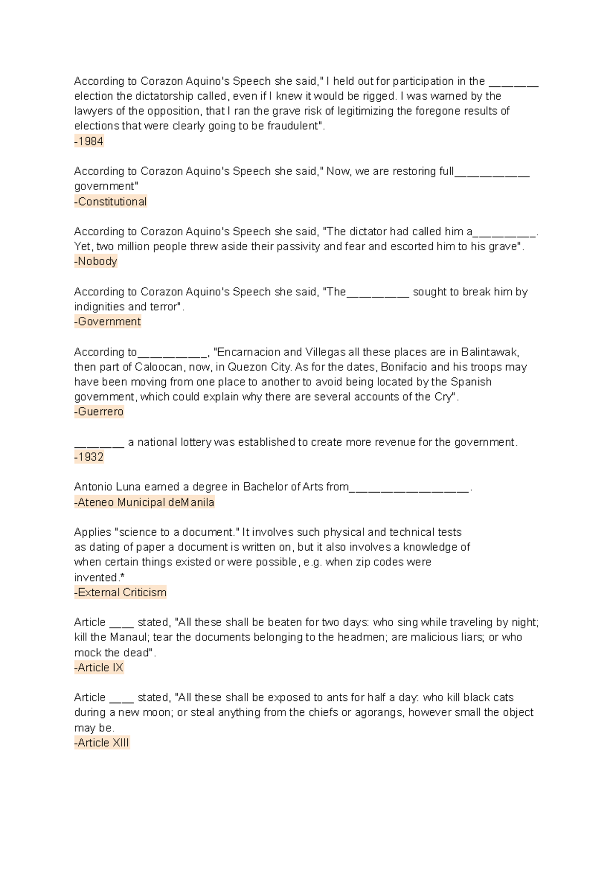 Phil 101 - Analysis of Political Speeches and Historical Narratives ...