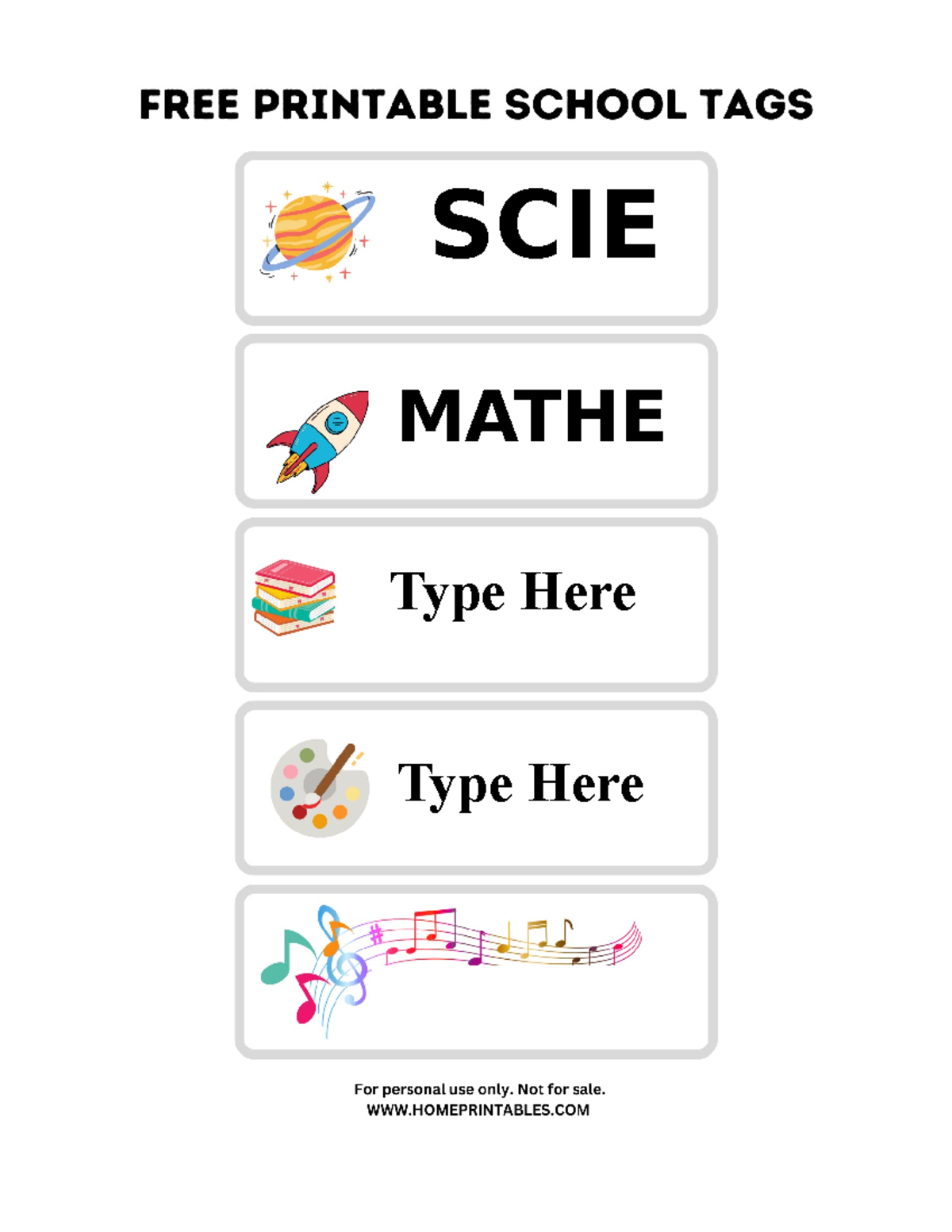 Editable Label Templates for Grade 1 & 3 Subjects - Studocu