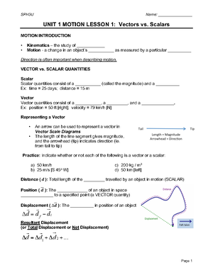Physics - Grade: 11 - High School - Canada - Studocu