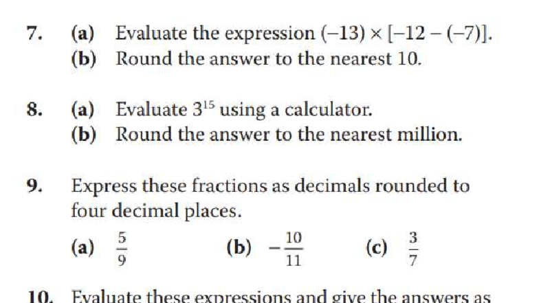 Homework (13): Rounding and Evaluating Expressions in Math - Studocu