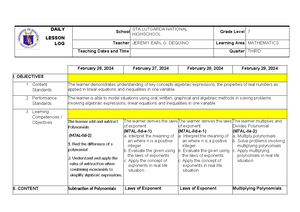 Sampling AND Sampling Distribution 032708 - Grade 11 Detailed Lesson ...