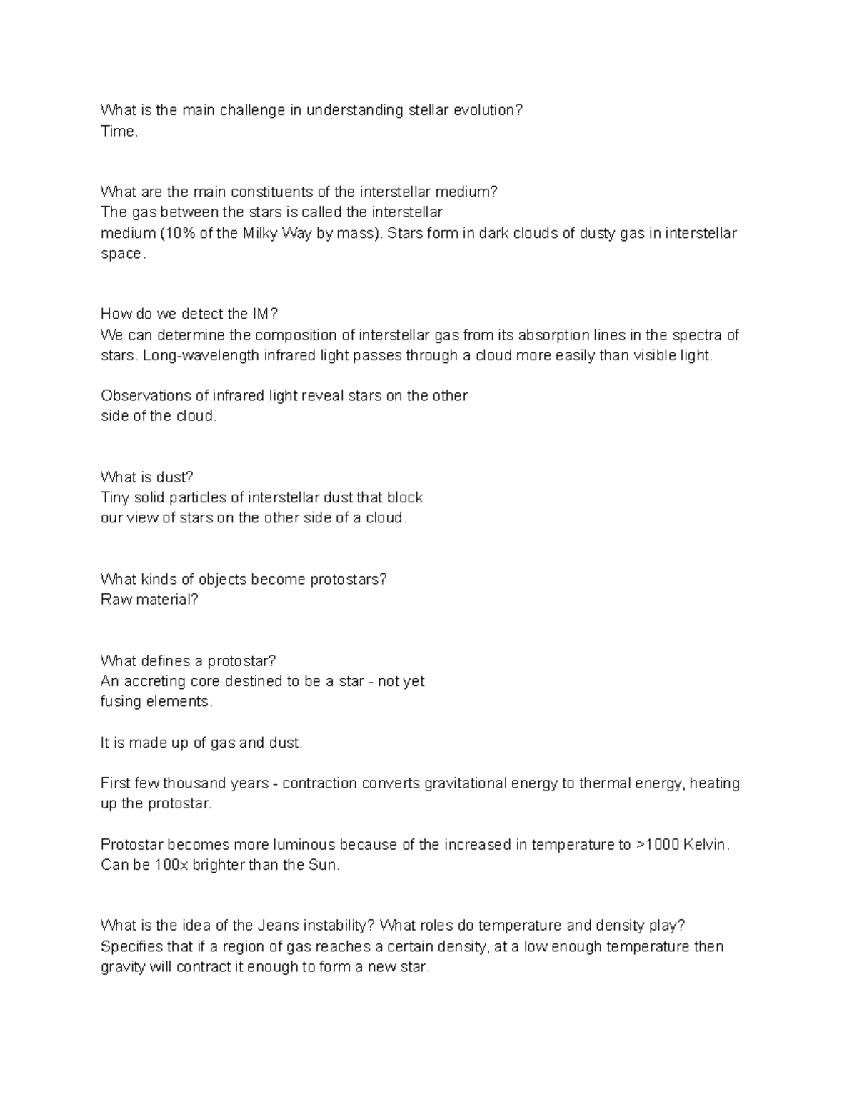 PHY 105 Exam 3 Study Guide: Stellar Evolution & Supernovae Insights ...