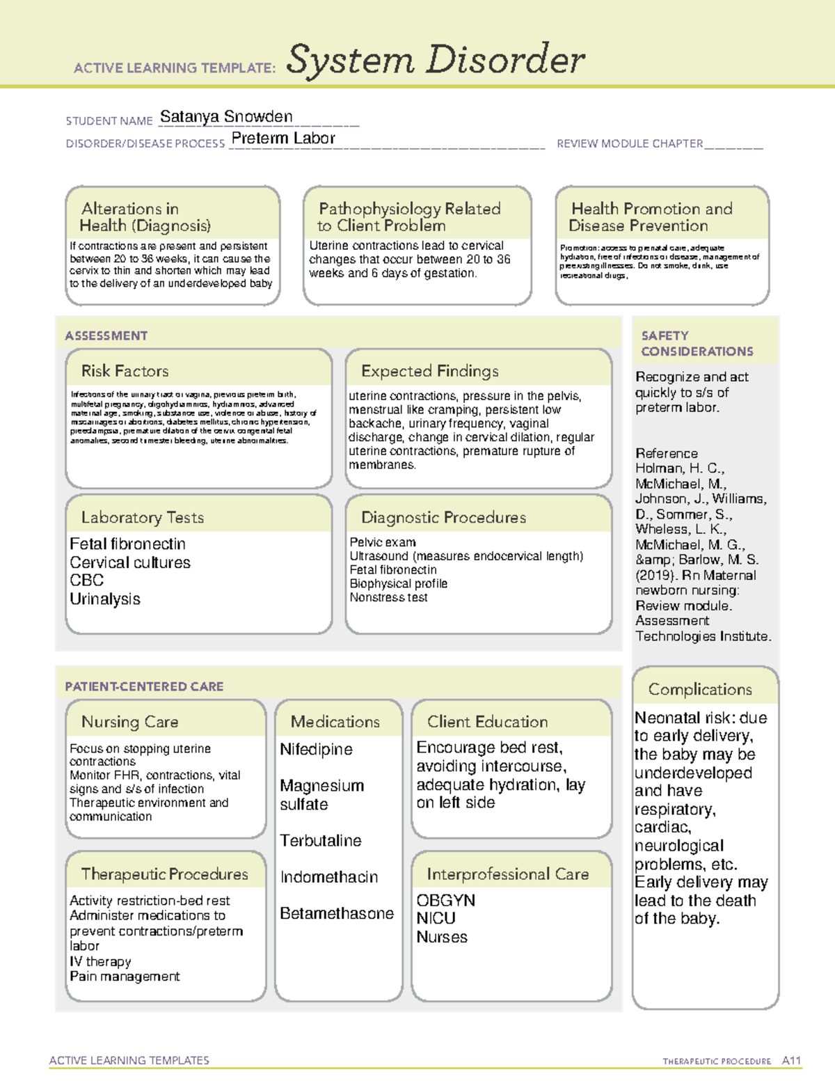 Week 4 System Disorder Nur 4 - ACTIVE LEARNING TEMPLATES THERAPEUTIC ...