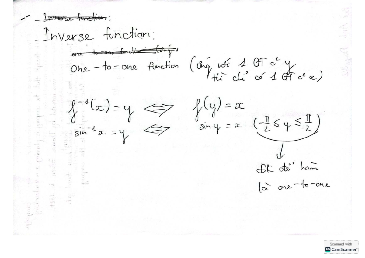 Inverse Functions and Differentiation Concepts - MATH 108 - Studocu