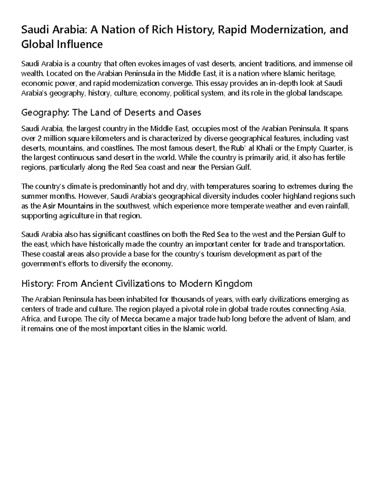 4 - eng - Saudi Arabia: A Nation of Rich History, Rapid Modernization ...