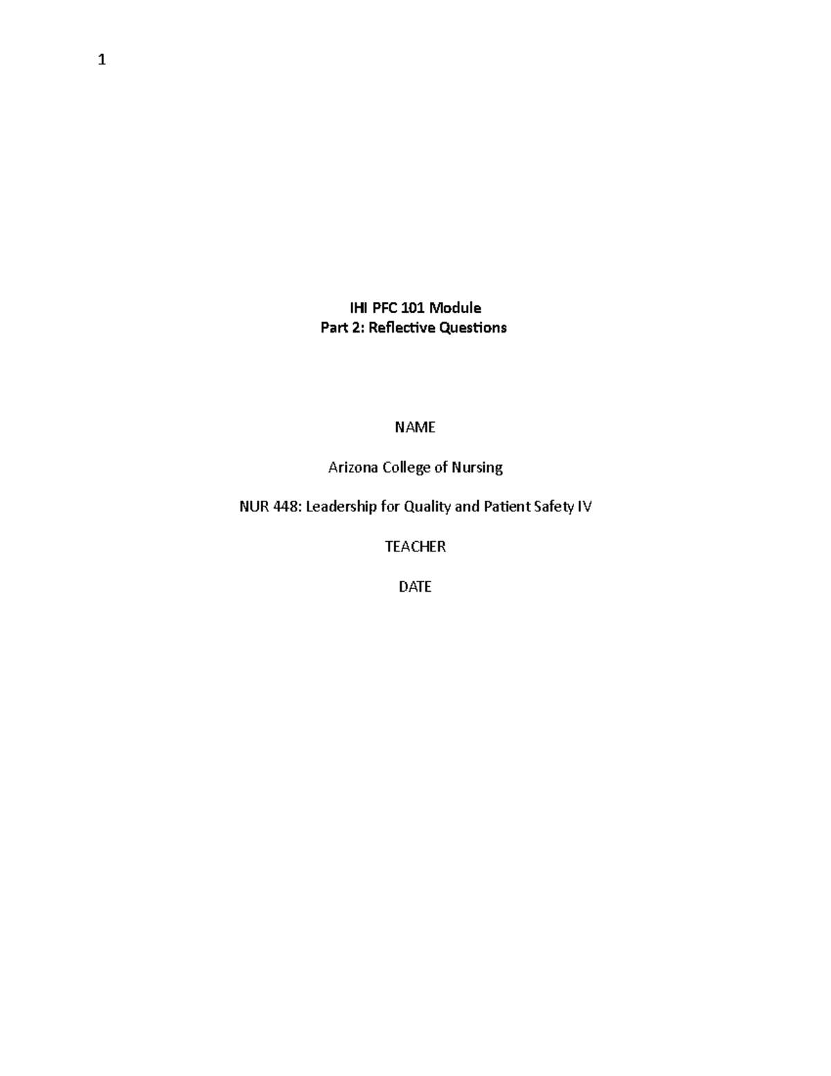 448 - Module 4 - IHI PFC 101 Module - IHI PFC 101 Module Part 2 ...