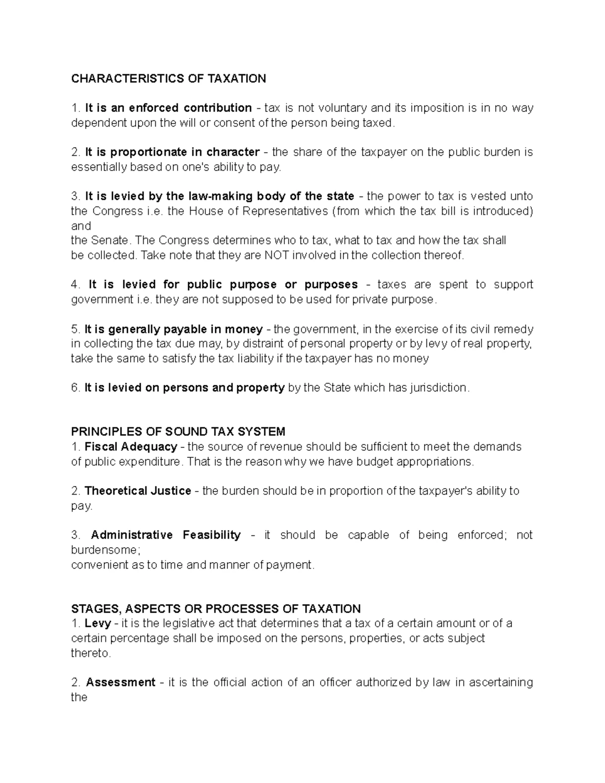 BIR Checklist (tax mapping) - The Bureau of Internal Revenue has ...