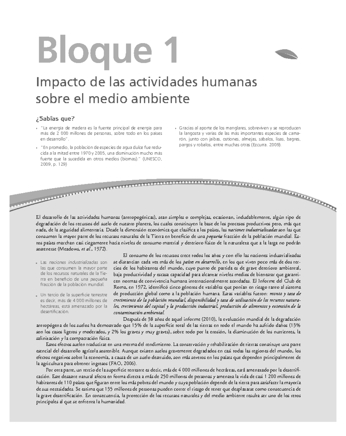 Bloque 1: Impacto de Actividades Humanas en el Medio Ambiente - Apuntes ...