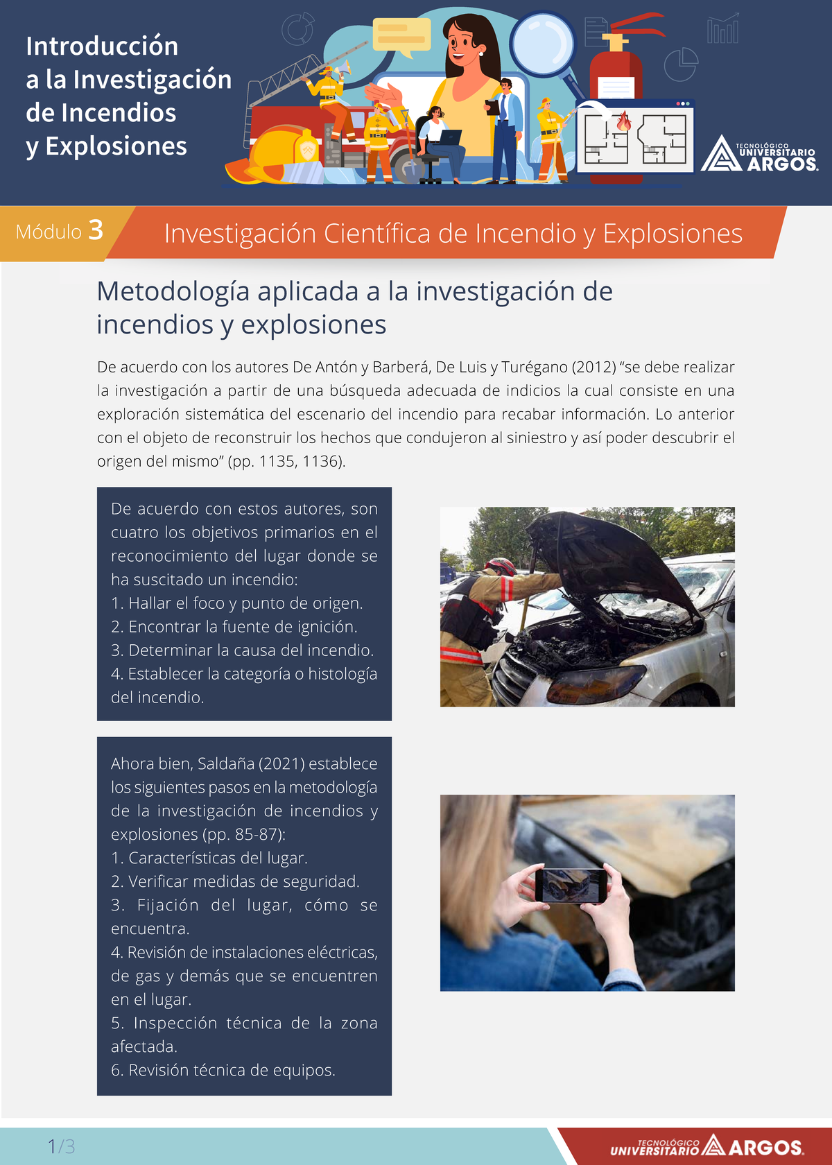 Metodología de Investigación de Incendios y Explosiones - Módulo 3 ...