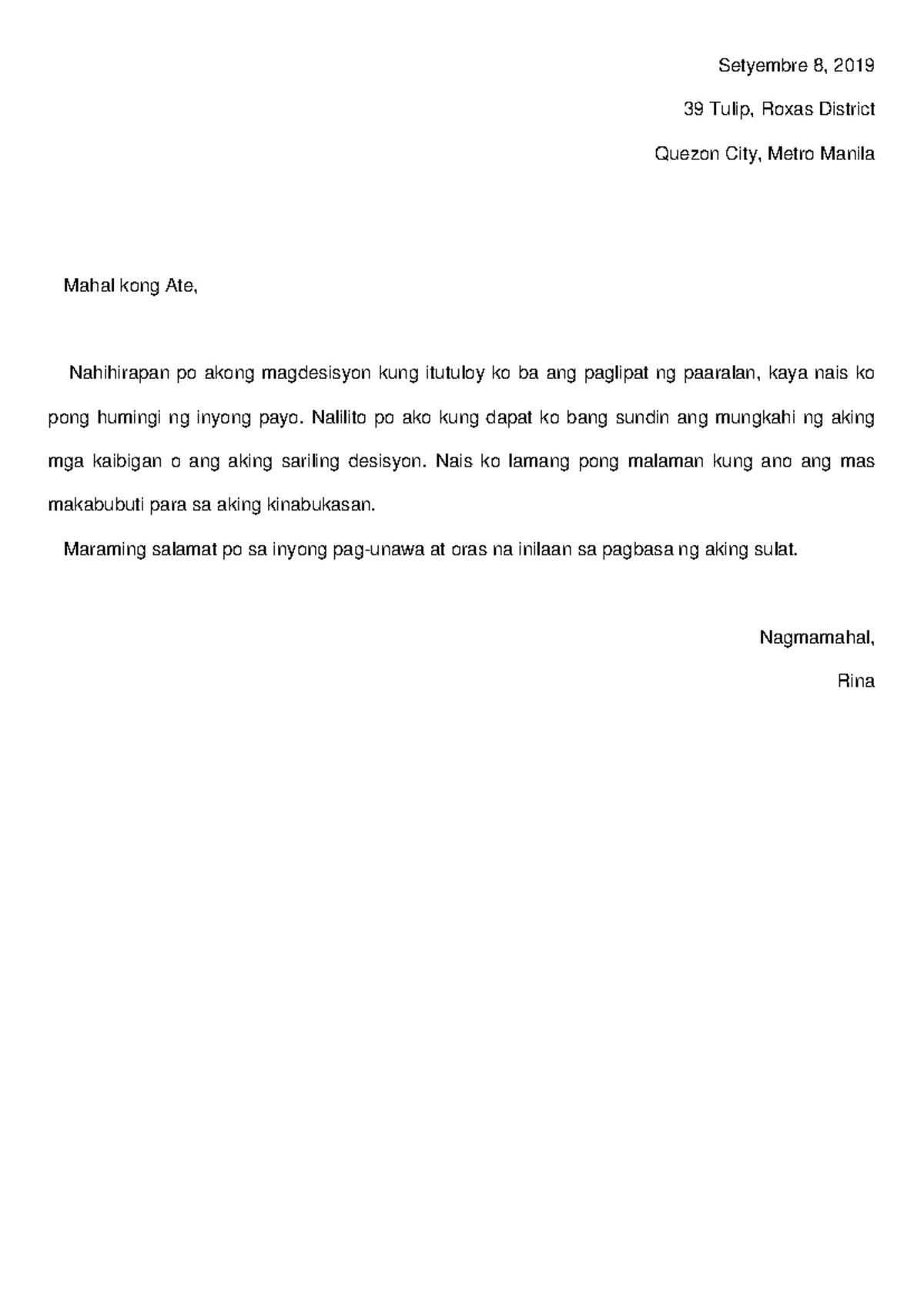 Talumpati sa Ekonomiya: Opinyon ni Janus Christian J. Gerasmio - Studocu