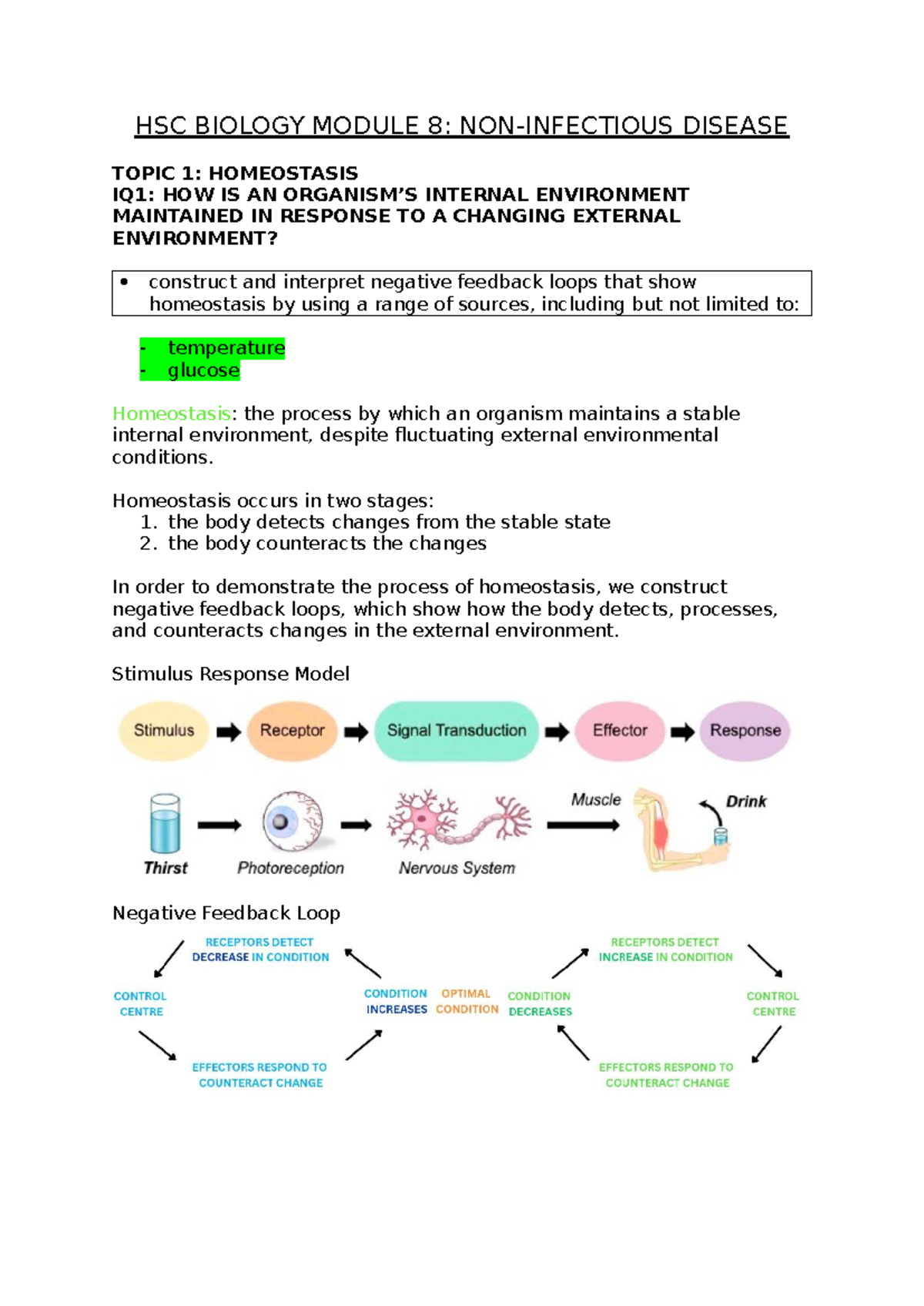 HSC Biology Module 8: Homeostasis, Diseases, and Epidemiology Insights ...