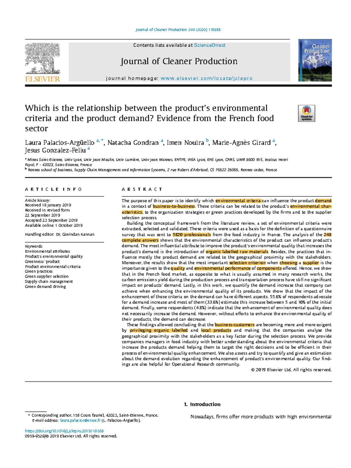 S3.2.JCLP 2020 Environmental Criteria Impact on Product Demand in ...
