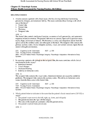 19 - text - NURSINGTB Chapter 19: Assessment of the Infant, Child, and ...