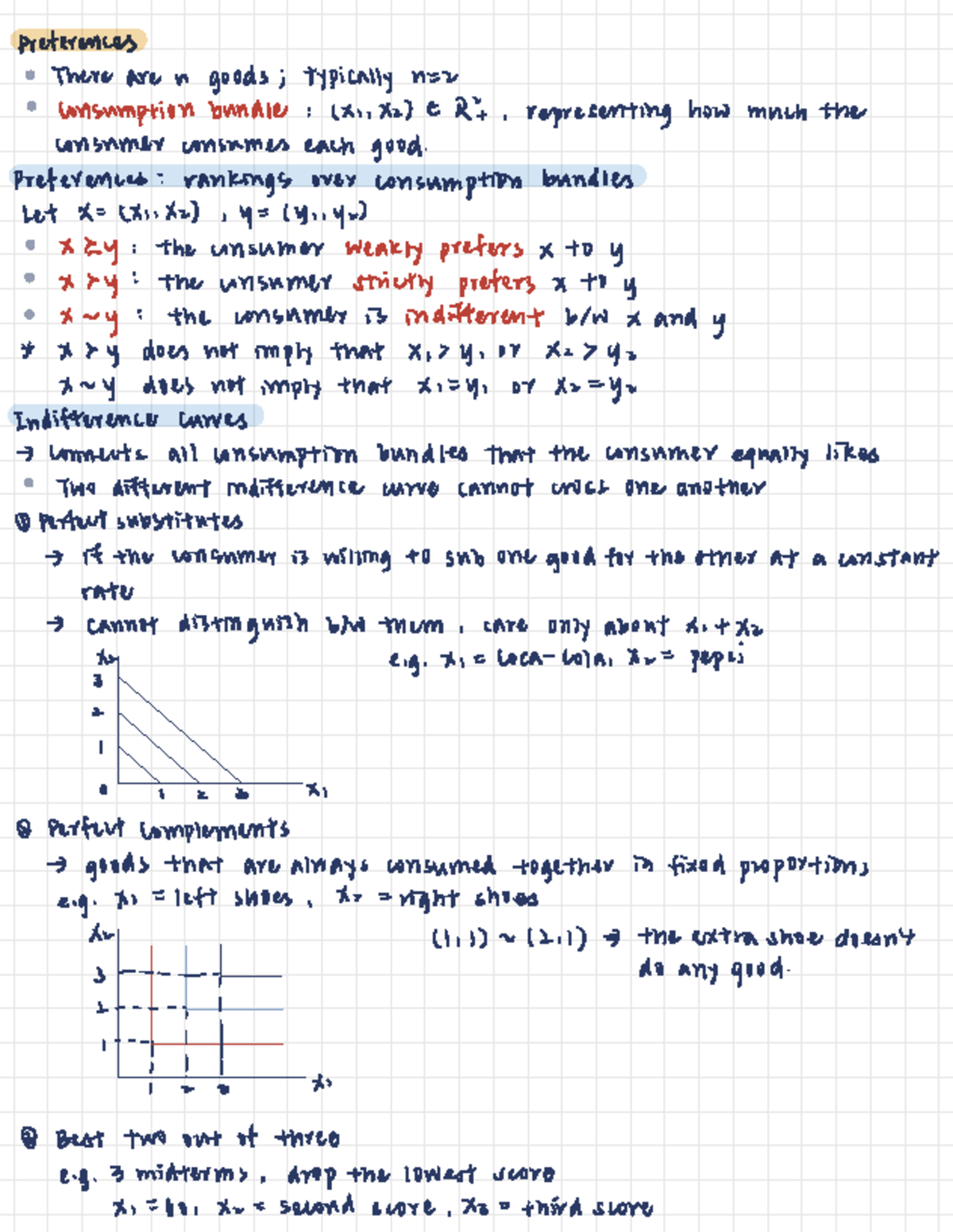 Econ 201 - Lecture Notes on Consumer Preferences and Utility - Studocu