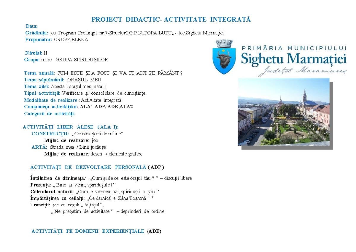 Capra cu trei iezi - PROIECTE DE CUNOASTEREA MEDIULUI - PROIECT DIDACTIC ACTIVITATE INTEGRATĂ DE ...