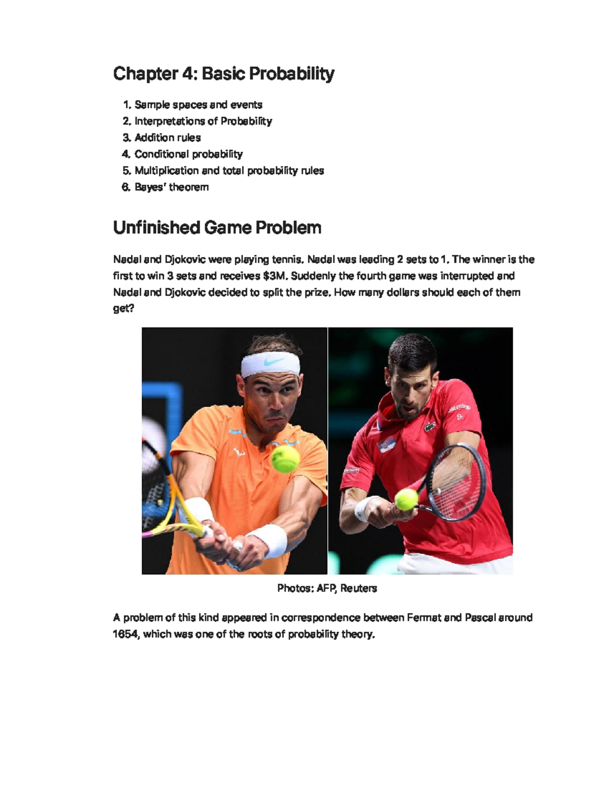 Chapter 4: Basic Probability Concepts and Applications (MAS202) - Studocu