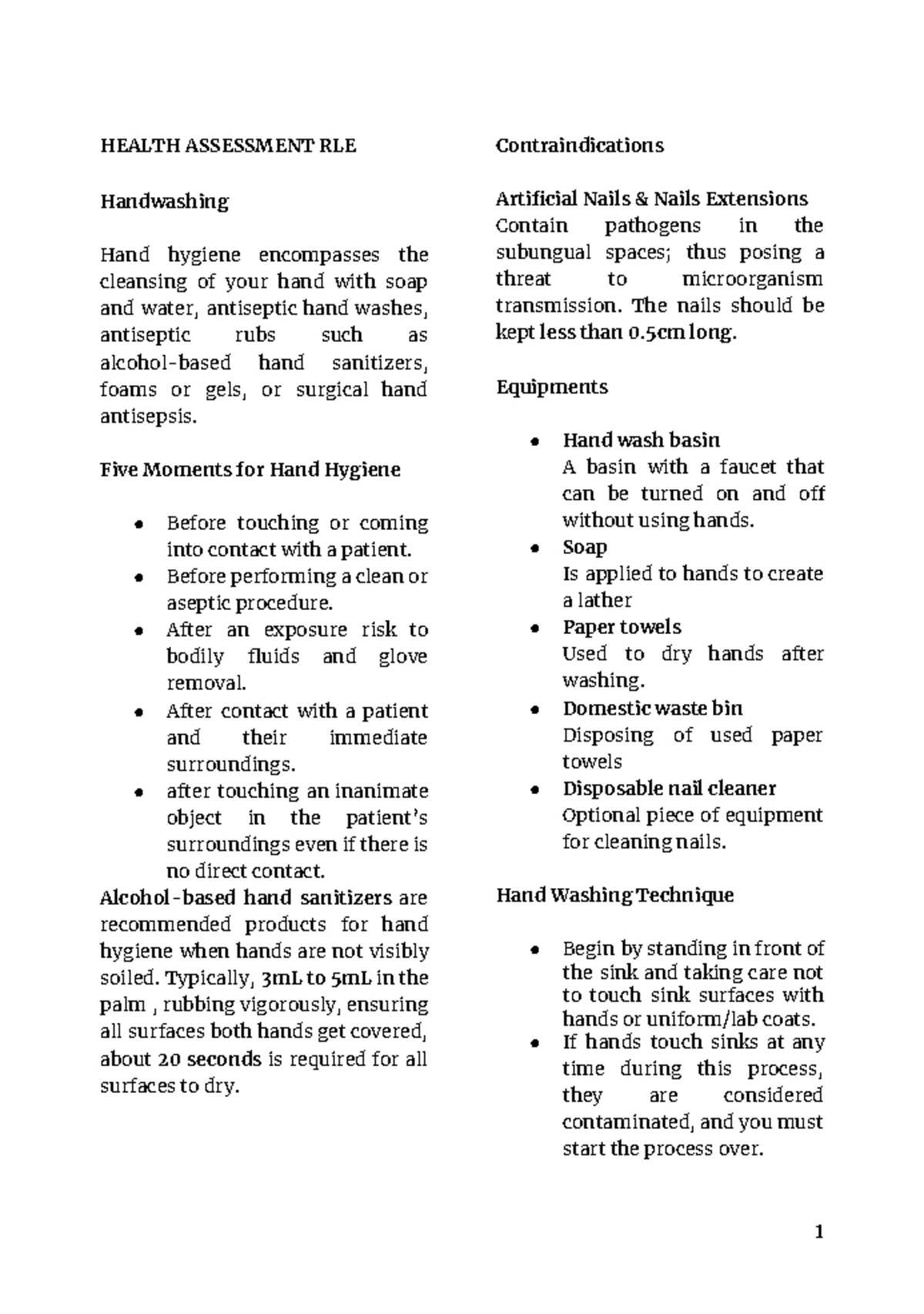 NURS 101 Checklist for Discontinuing an Intravenous Infusion - Studocu