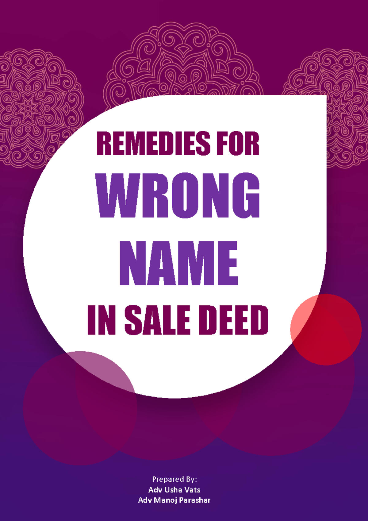 Remedies for Wrong Name in Sale Deed: A Guide (Specific Relief Act ...